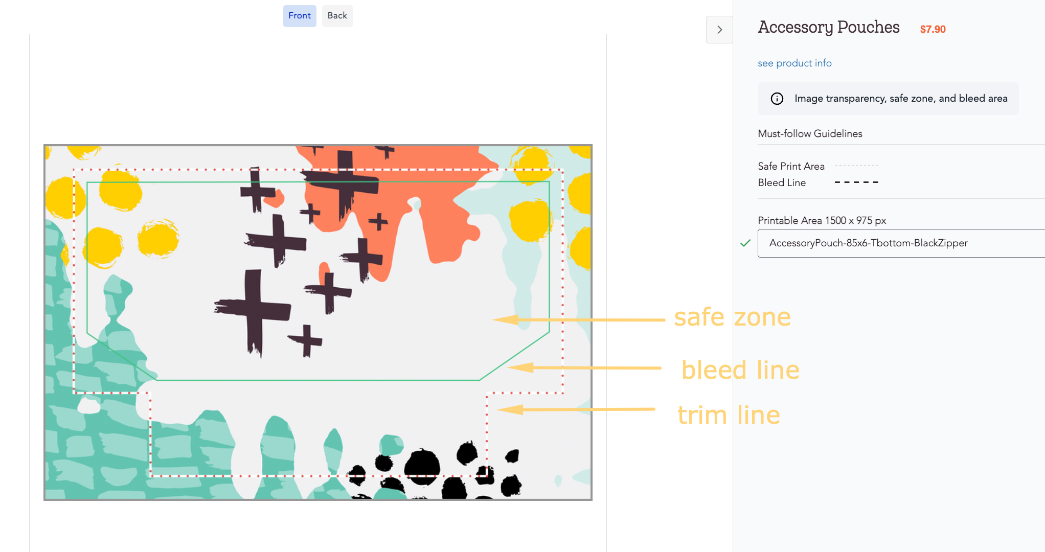 Image transparency, safe zone, and bleed area – Fujifilm